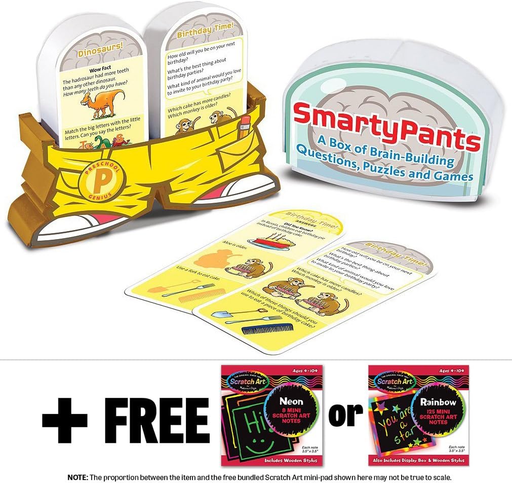 Amazon.com: Melissa & Doug Preschool Smarty Pants Card Game Set + Free ...