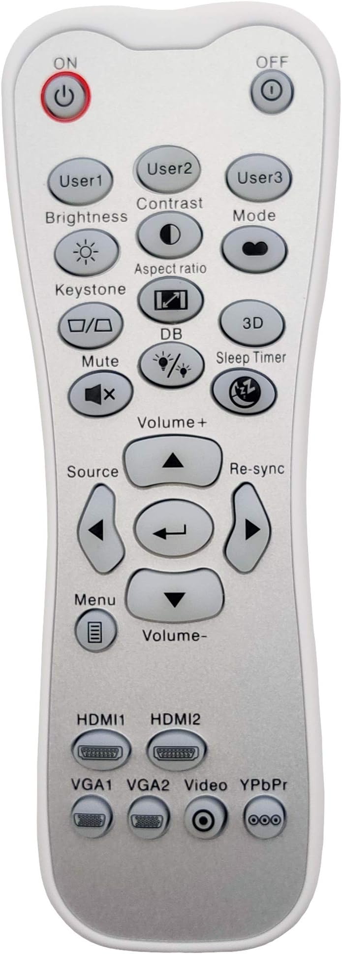 Amazon.com: INTECHING BR-3003B Projector Remote Control for Optoma ...