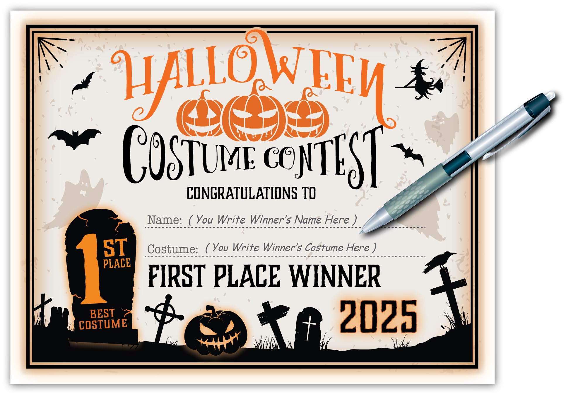 Halloween Award Template