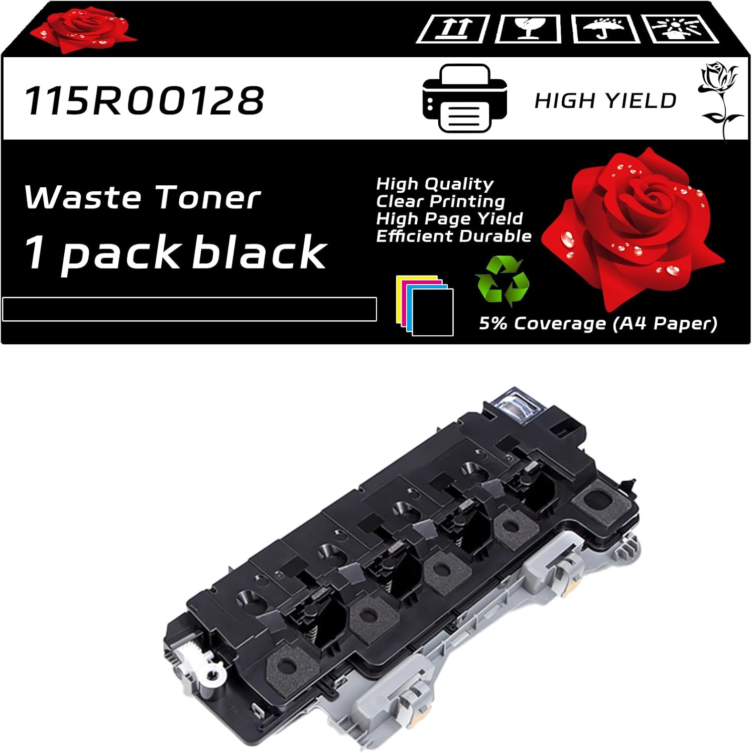 Amazon.com: 115R00128 Waste Toner Container Compatible for Xerox ...