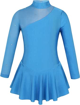 Amazon.com: iEFiEL Girls Ballet Dress Long Sleeves Cotton Tulle ...
