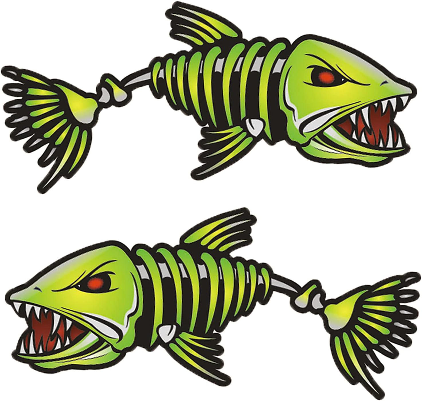 Amazon.com: Premium American Flag Bone Fish Sticker. 5 inches - USA ...