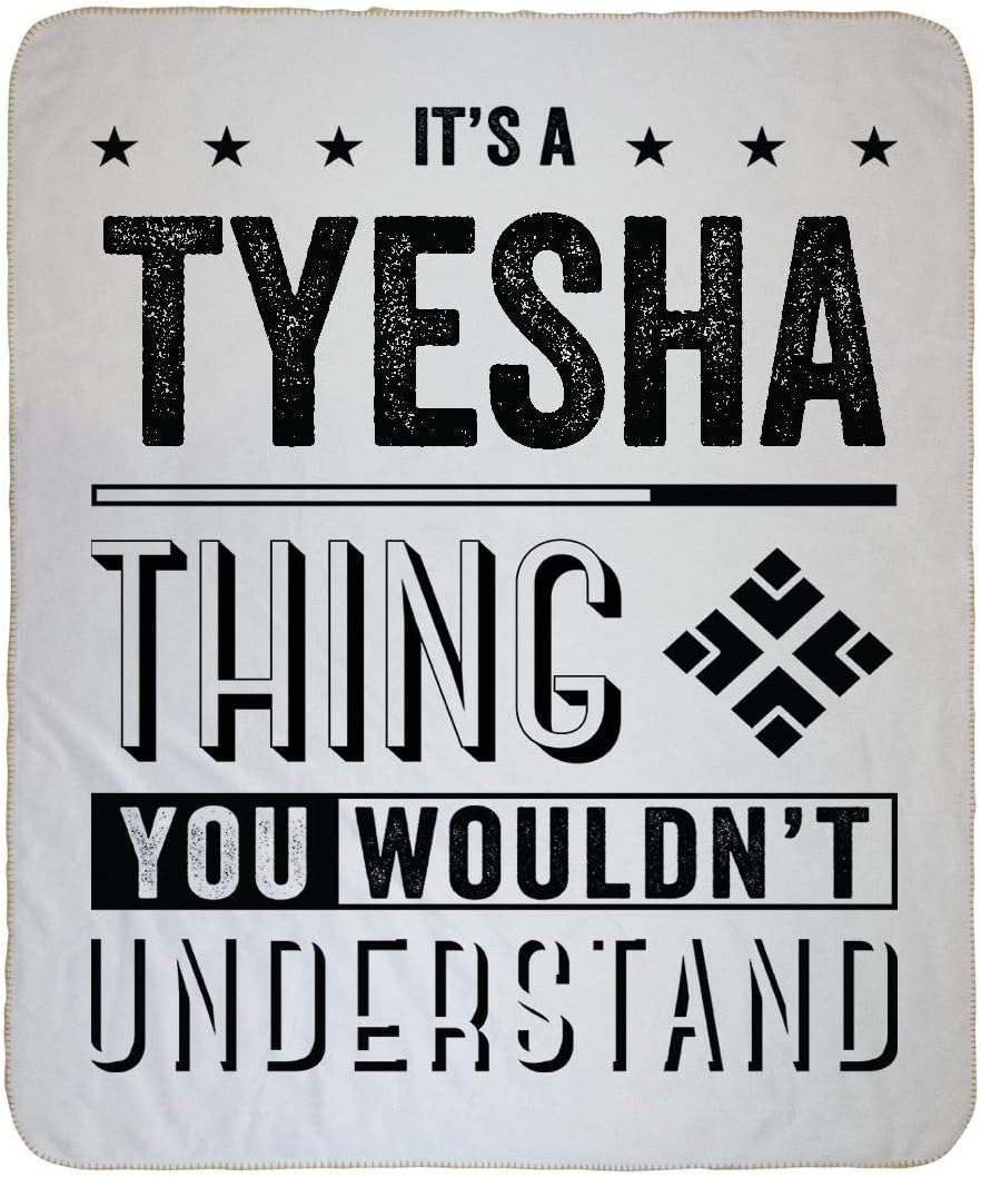 Amazon.com: Funny Name Throw Blanket for Sofa Bed Home - It's a Tyesha ...