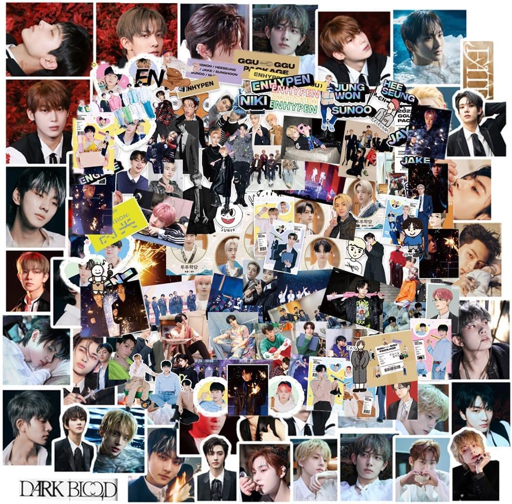 Amazon.com: 65Pcs Kpop ENHYP-EN Stickers Aesthetic Stickers for Kids ...