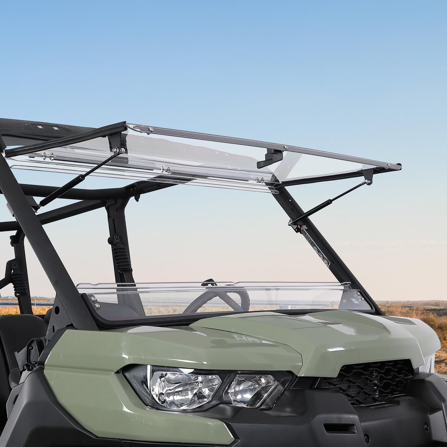 Amazon.com: KEMIMOTO Flip Windshield Compatible with Can-Am Defender ...