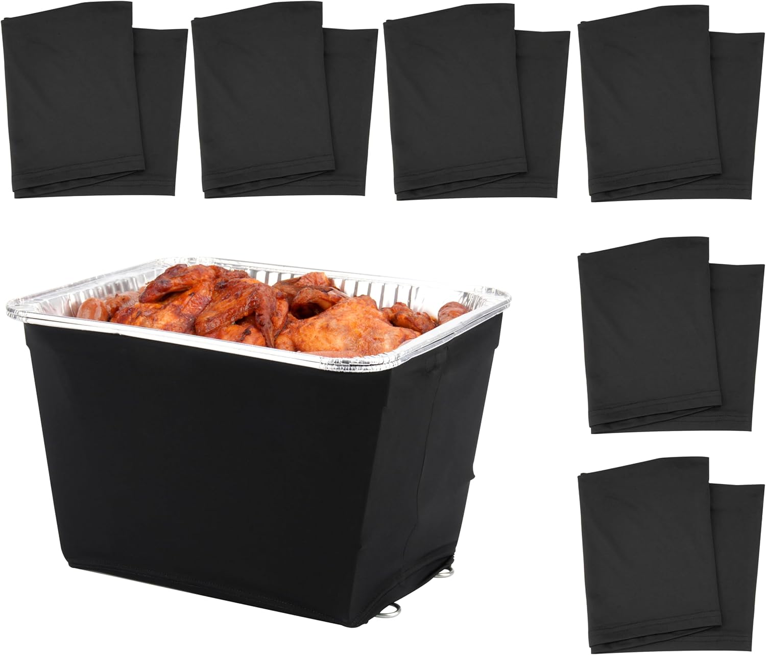 Amazon.com: 6 Pack Chafer Wind Guards(Half Size), Chafer Stand Cover ...