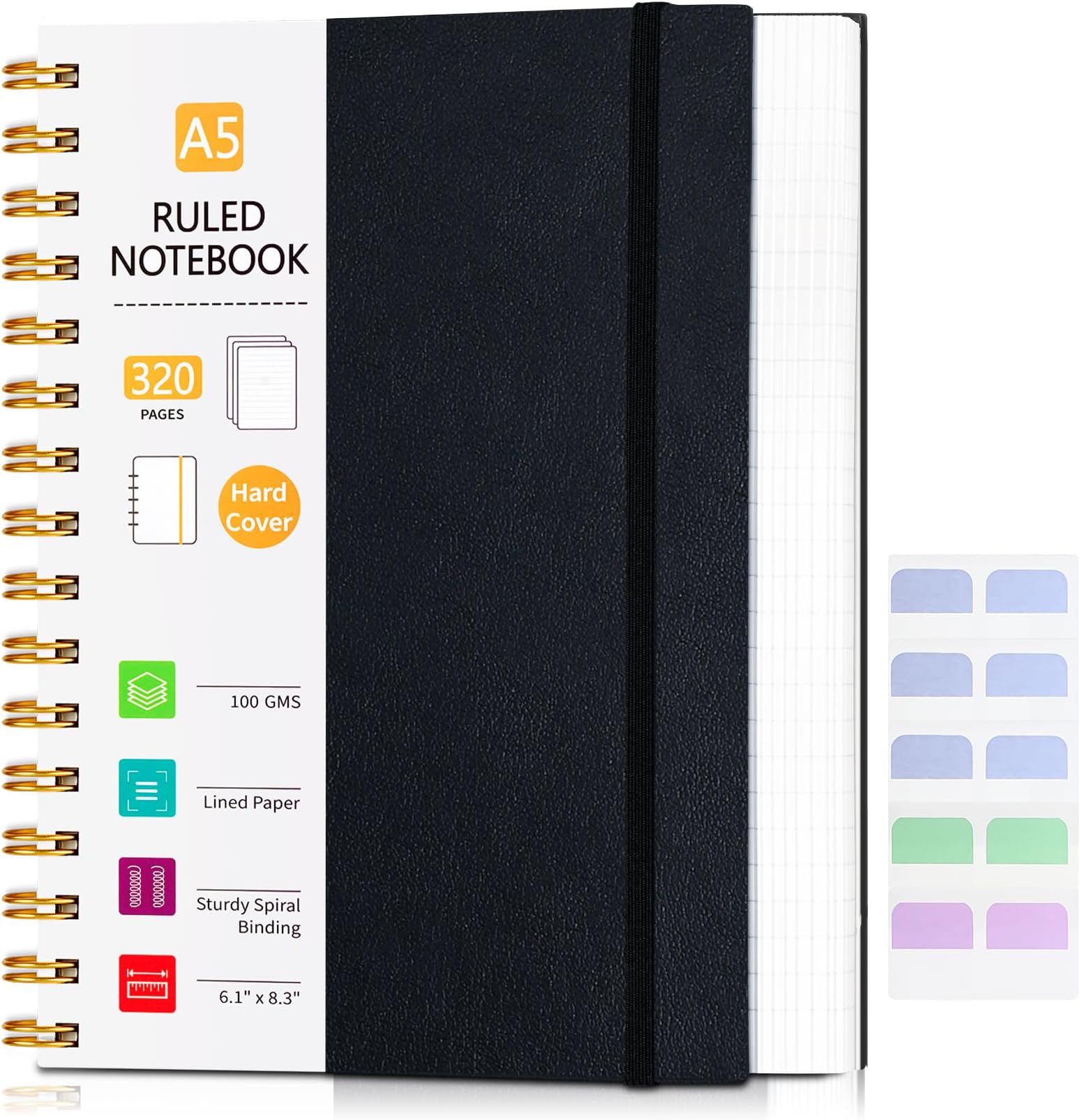 Amazon.com : Lined Spiral Notebook Journal For Women & Men - A5(5.8" x ...