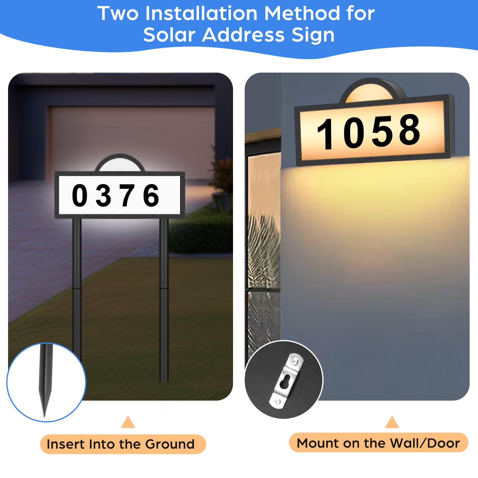 Snapklik.com : Solar Address Numbers For House, Waterproof House ...