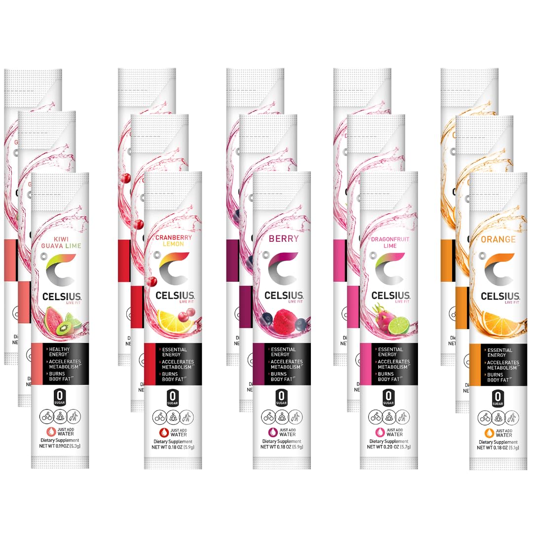 Amazon.com : Generic CELSIUS On-the-Go Powder Stick Packs, Zero Sugar ...
