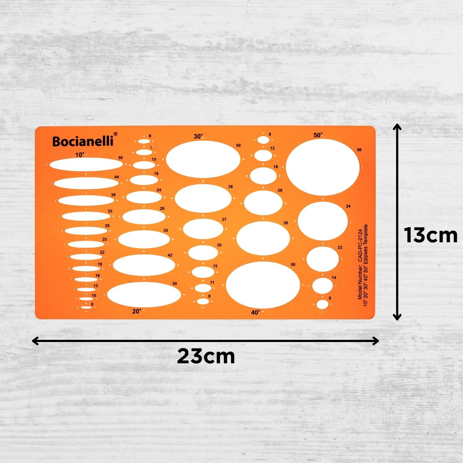25 35 45 60 Degrees Ellipse Ellipses Shape Figure Symbols Drafting Drawing Template Stencil ...