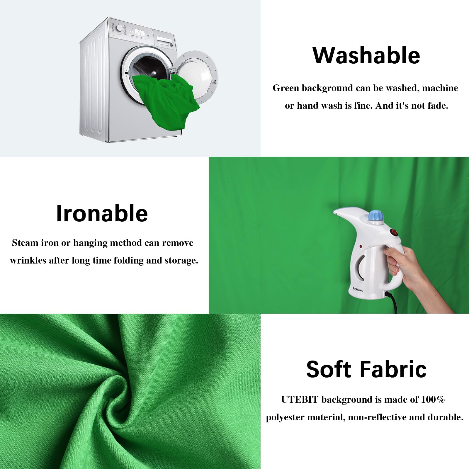 Snapklik.com : 10FTX10FT Green Backdrop Background For Photography ...