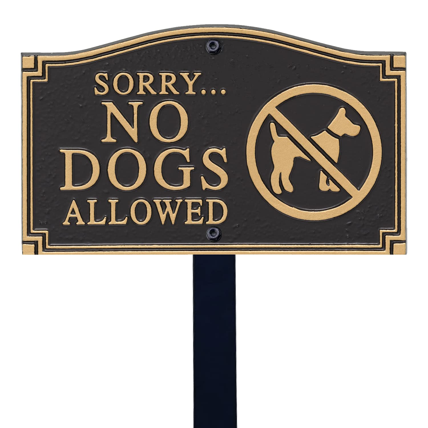 Amazon.com: SmartSign “Sorry... No Dogs Allowed” GardenBoss Statement ...