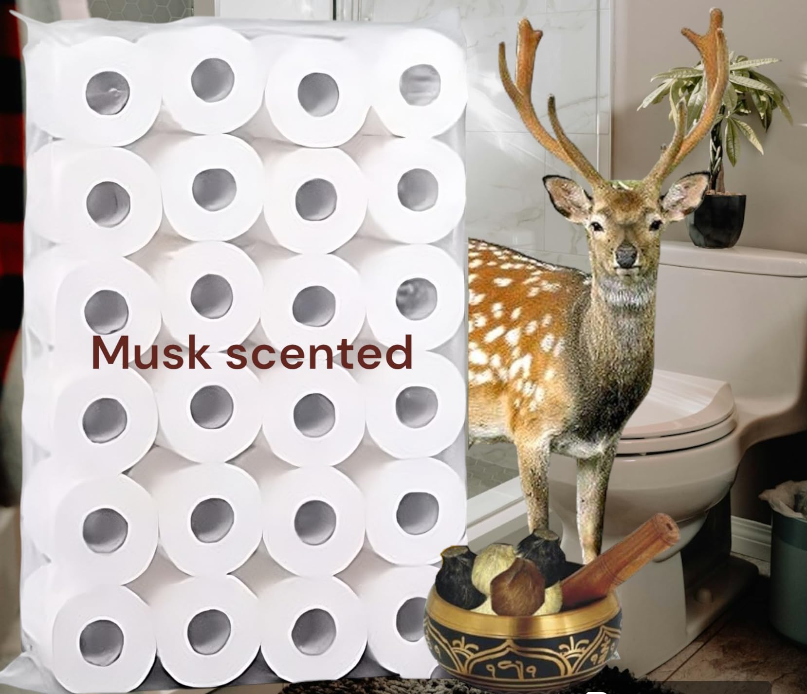 Rosella 4 ply Musk Scented Toilet Tissue Paper Roll Family Sanitary ...