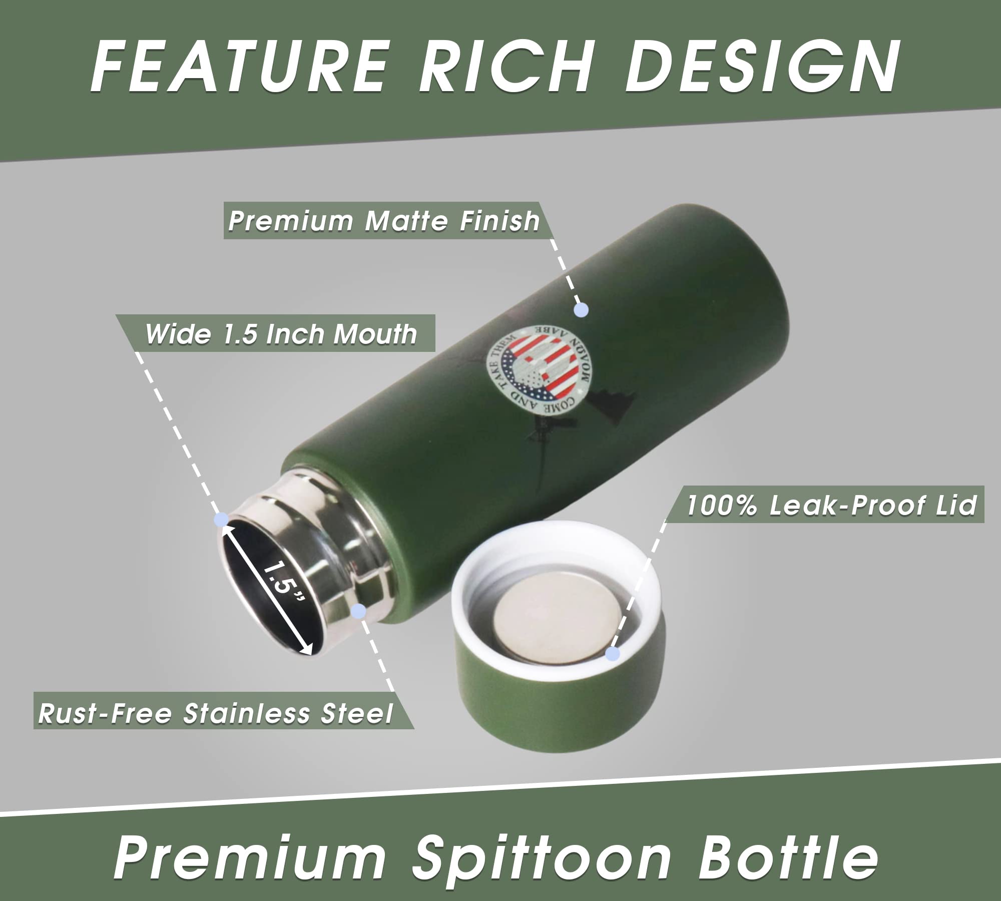 Snapklik.com : LIVEMUG Pocket Spittoon For Chewing Tobacco - 5 Oz ...