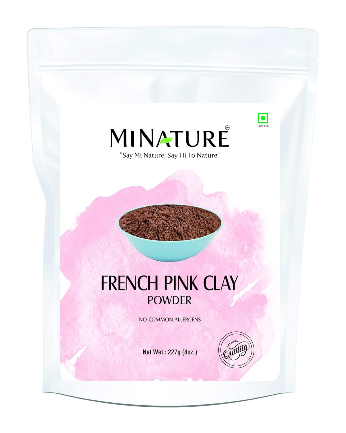 Amazon.com : French Pink Clay powder by mi nature | 227g( 8 oz) ( ½ ...