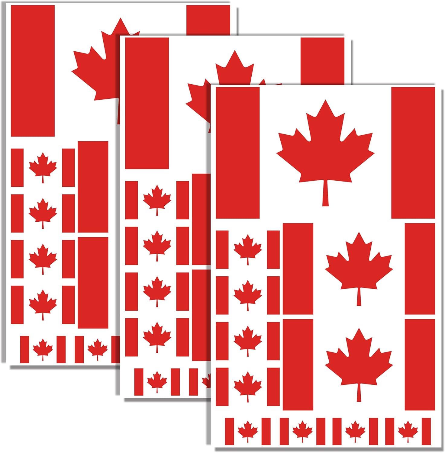 33 PCS Canada Flag Sticker,4 Kinds of Canadian Maple Leaf Decal ...