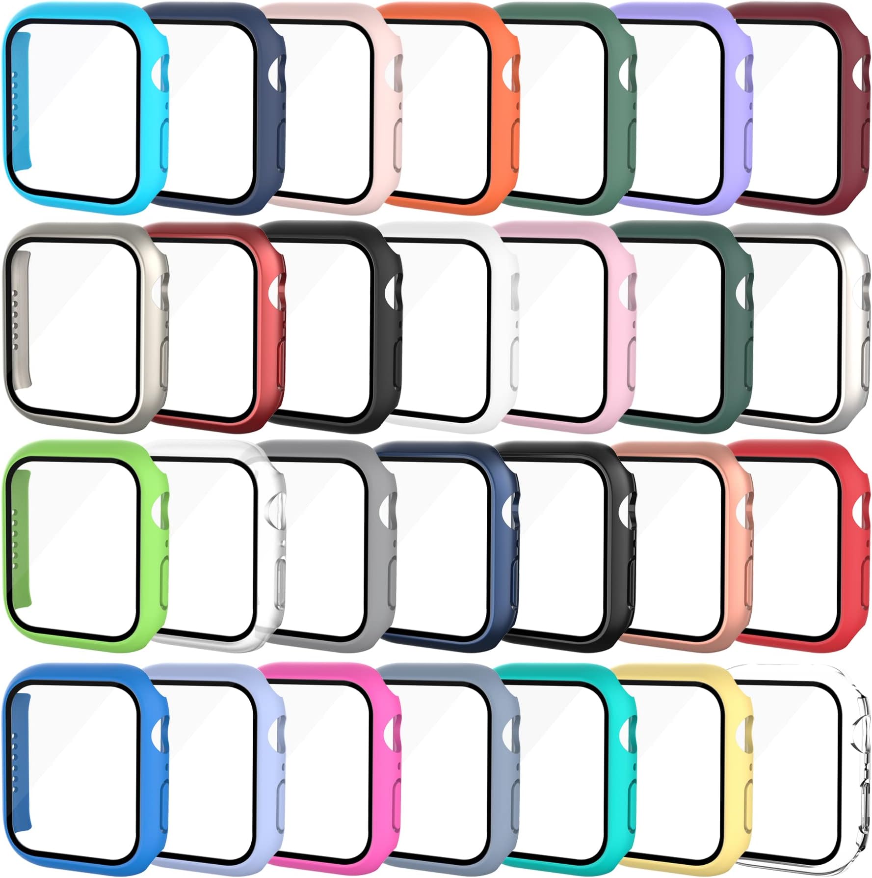 Amazon.com: 16 Pieces Soft TPU Protective Watch Case Anti-Scratch ...