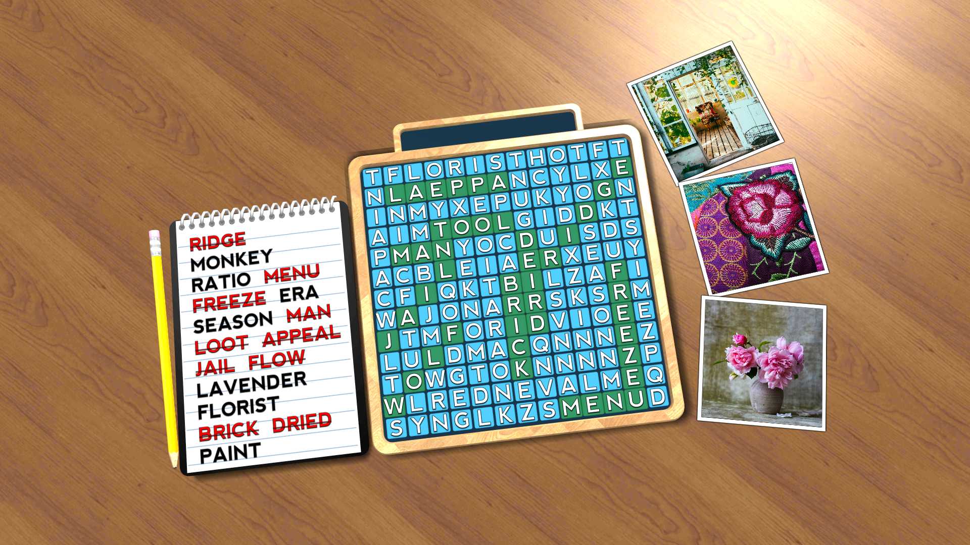 Wordsearch Revealer Flower Art TV - App on Amazon Appstore
