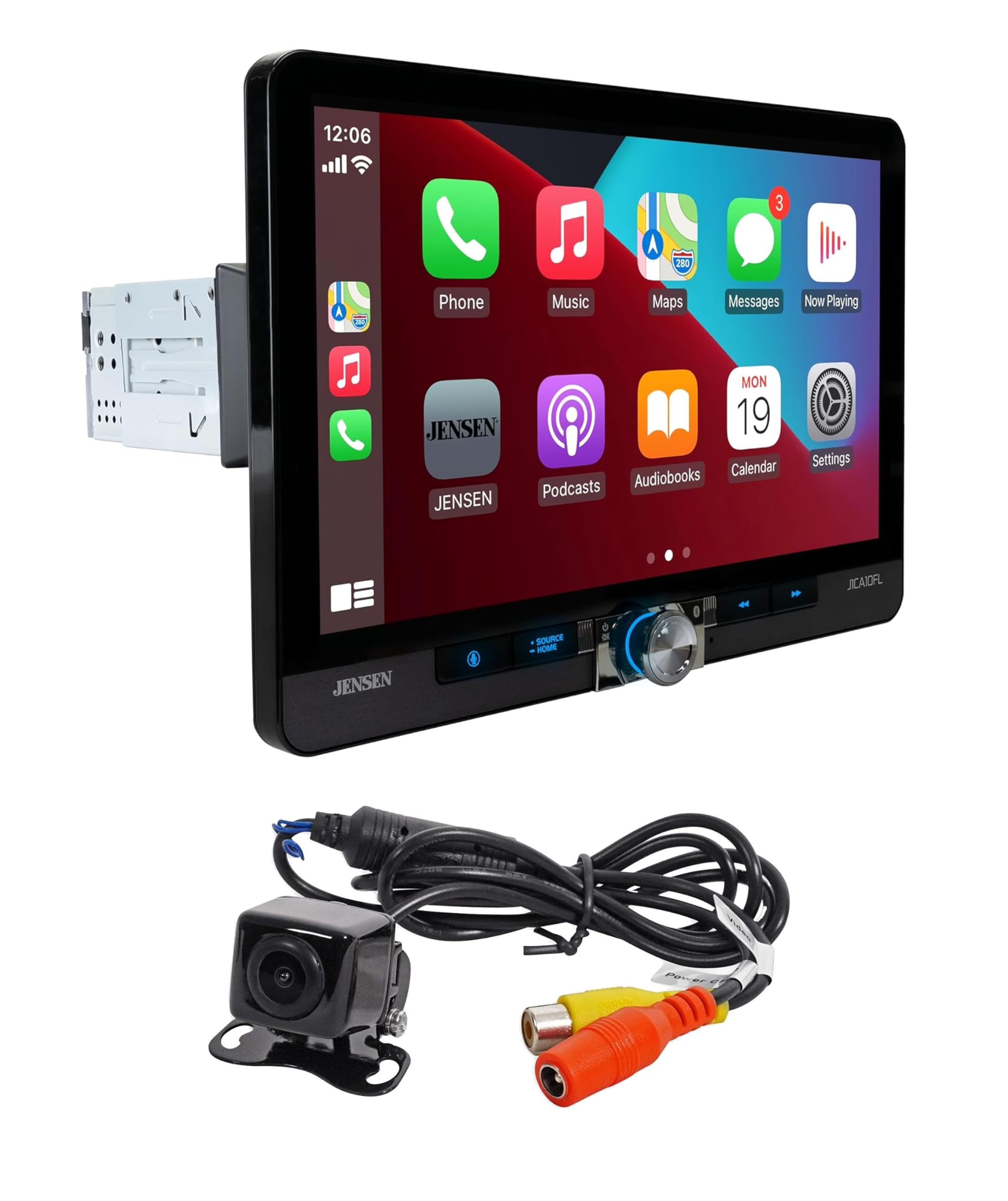 Amazon.com: JENSEN J1CA10FL 10.1-inch Car Stereo & BUCAM100J Backup ...