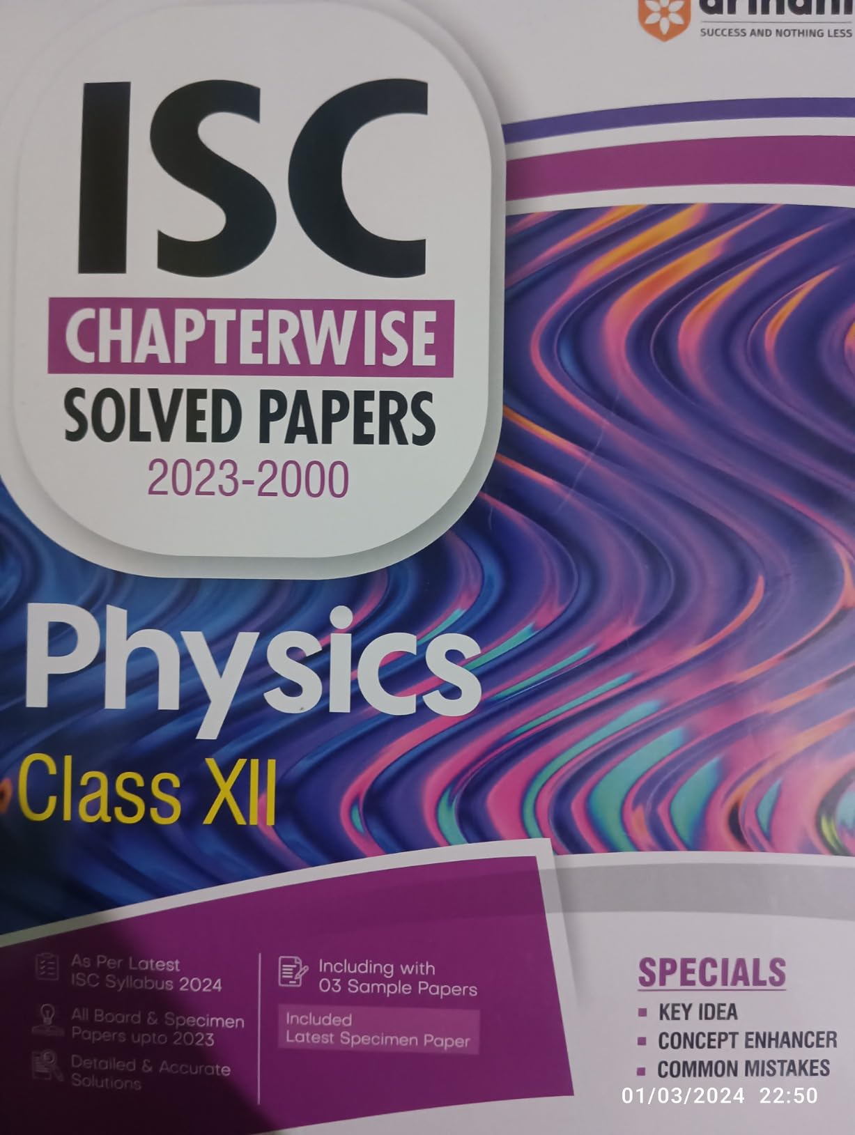 (OLD EDITION) ISC CHAPT PHYSICS 12TH : Ravi Raj: Amazon.in: Books