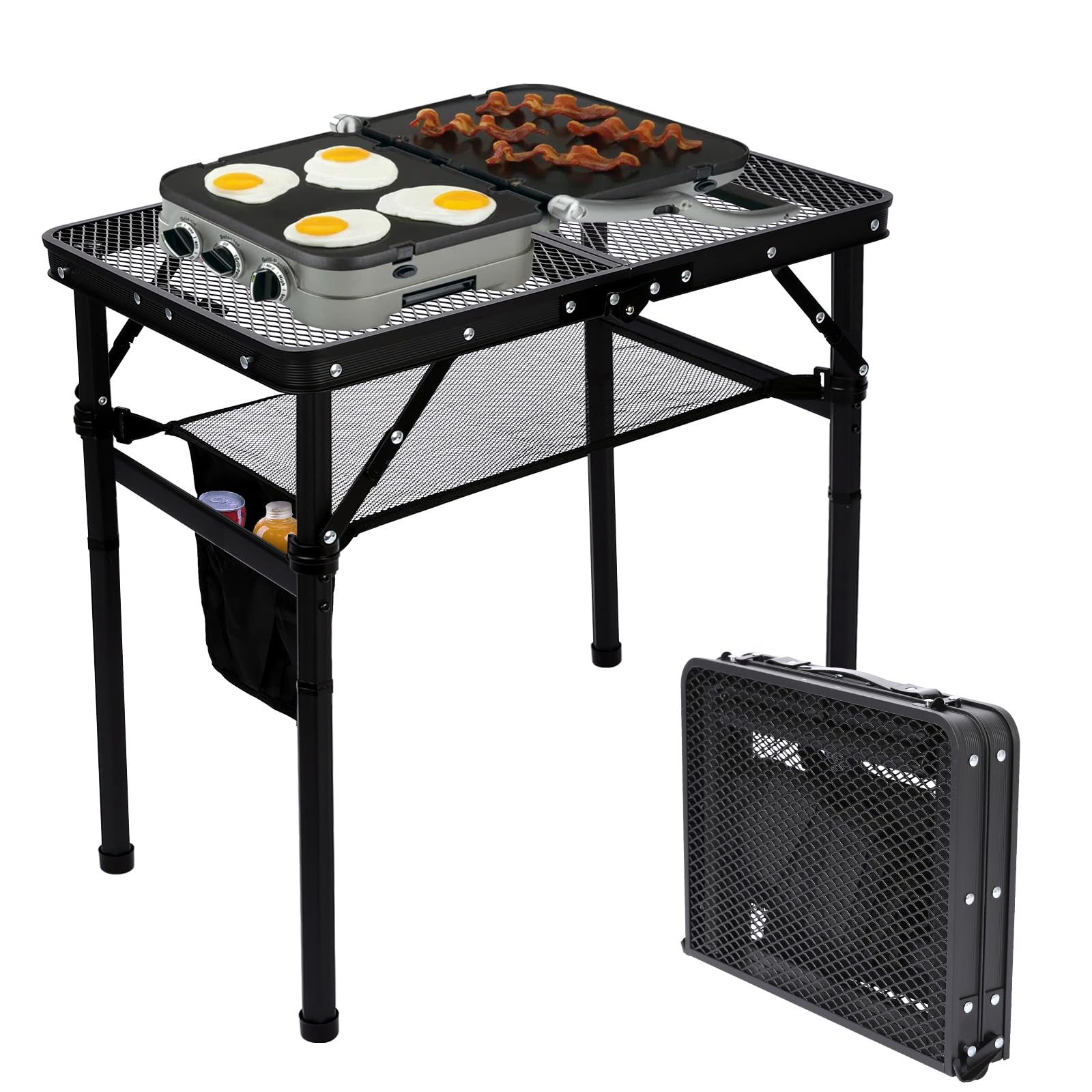 Amazon.com: SearCook Camping Table with Mesh Desktop, Lightweight ...
