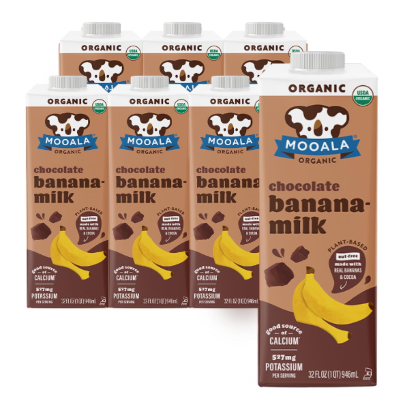 Amazon.com: Mooala – Organic Chocolate Bananamilk, 33.8 fl oz (Pack of ...