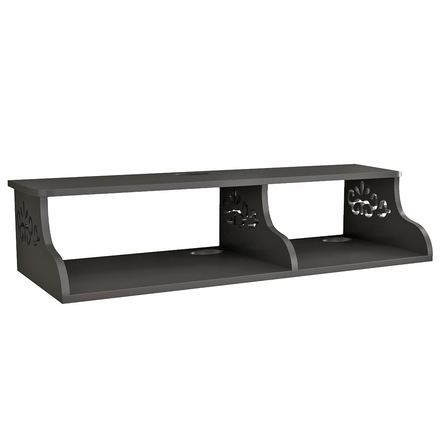 Home Engineered Wood Set Top Box Stand Wall Mount for Home Wall Shelf ...