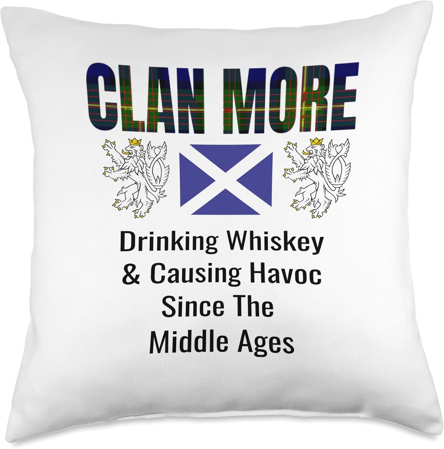 Amazon.com: Clan More Tartan Scottish Family Name Scotland Pride Throw ...