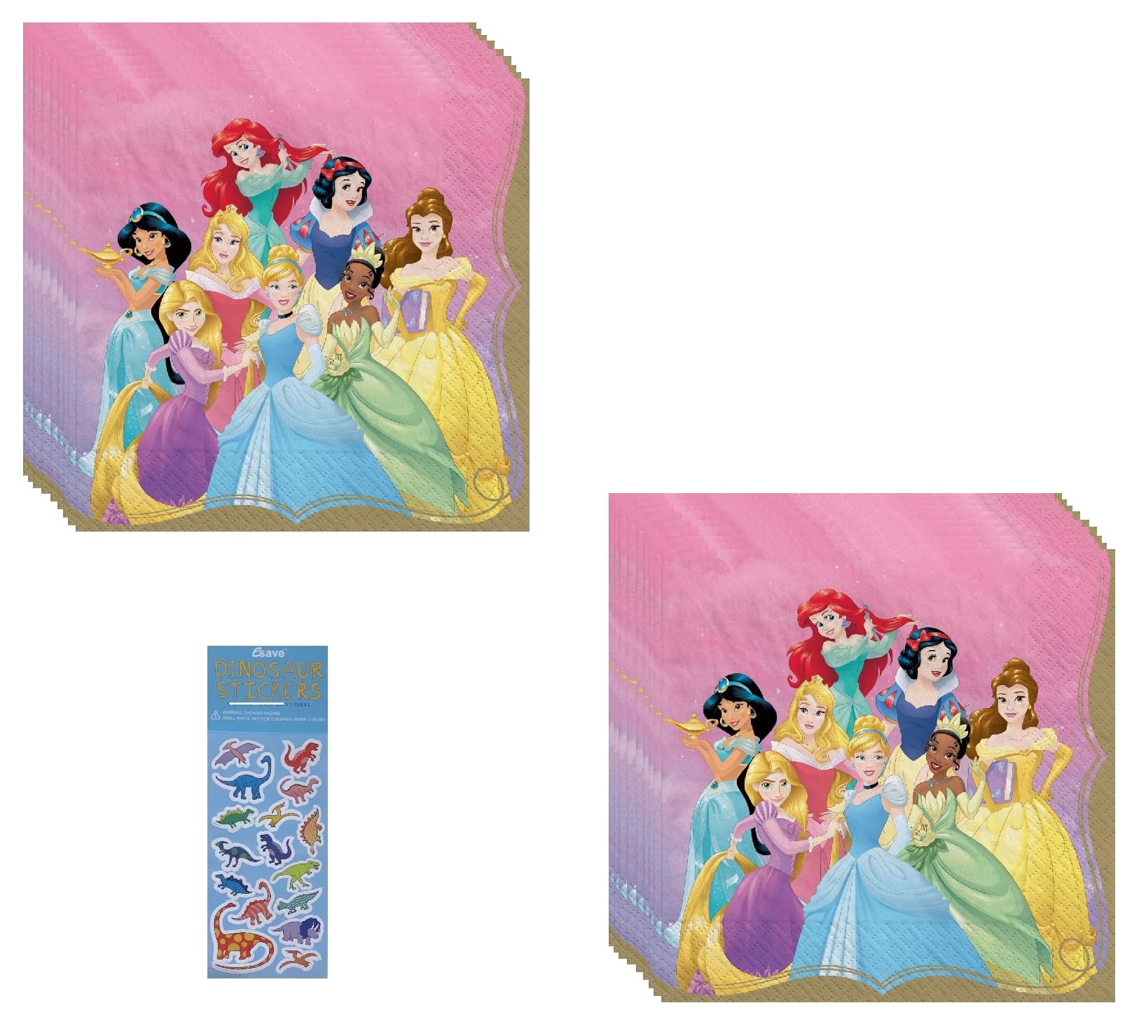 Amazon.com: Disney Princess Birthday Party Supplies Bundle Pack ...