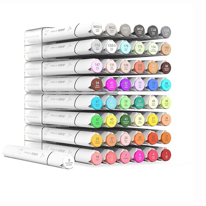 Buy Skin Tone Alcohol Markers, Flesh Colors Dual Tip Art Marker Pens ...