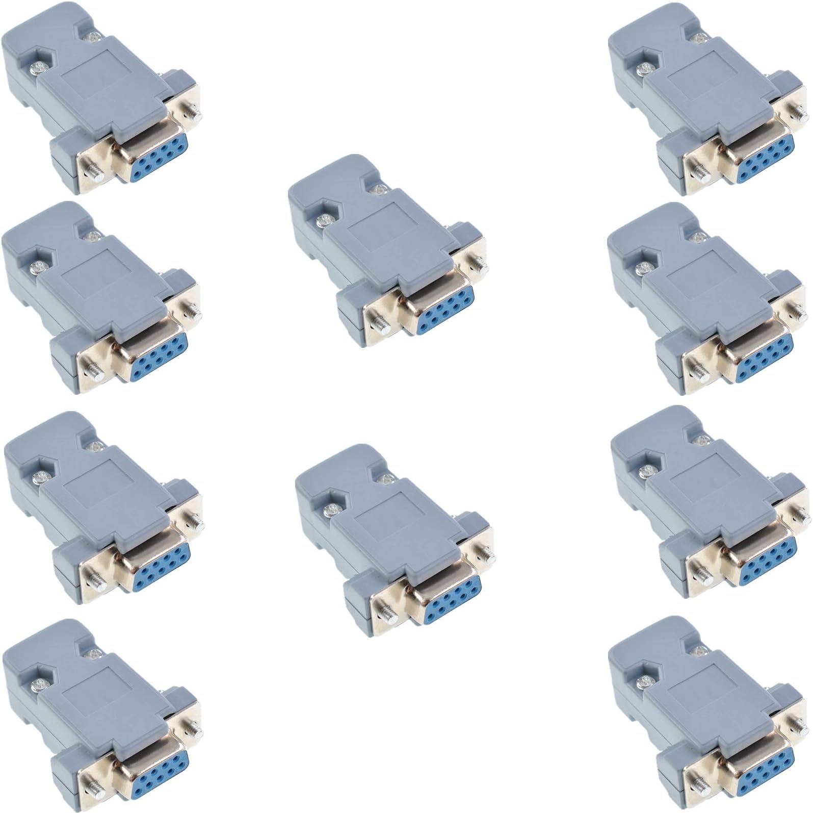 Amazon.com: Oiyagai 10Pcs DB9 Female Connector Set, Solder Type ...
