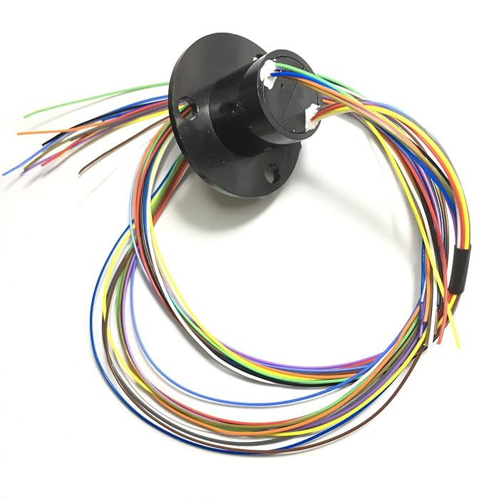 Buy Taidacent 6 Wires12 Wires 2A 5A 10A 15A 20A 30A Slip Ring Collector ...