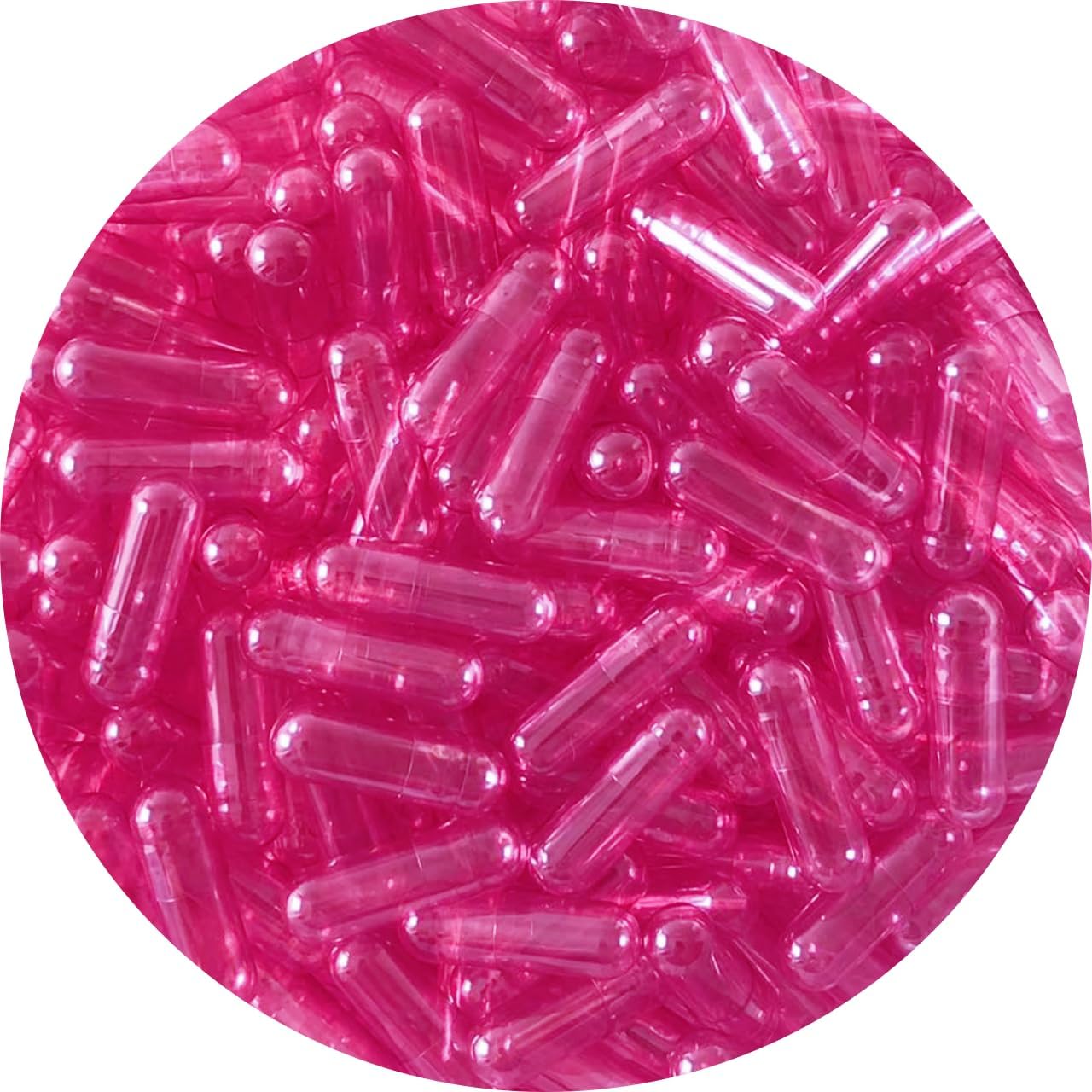 Pure Capsules® Vcaps® Vplus Pink Clear - Cápsulas vegetarianas vacías ...