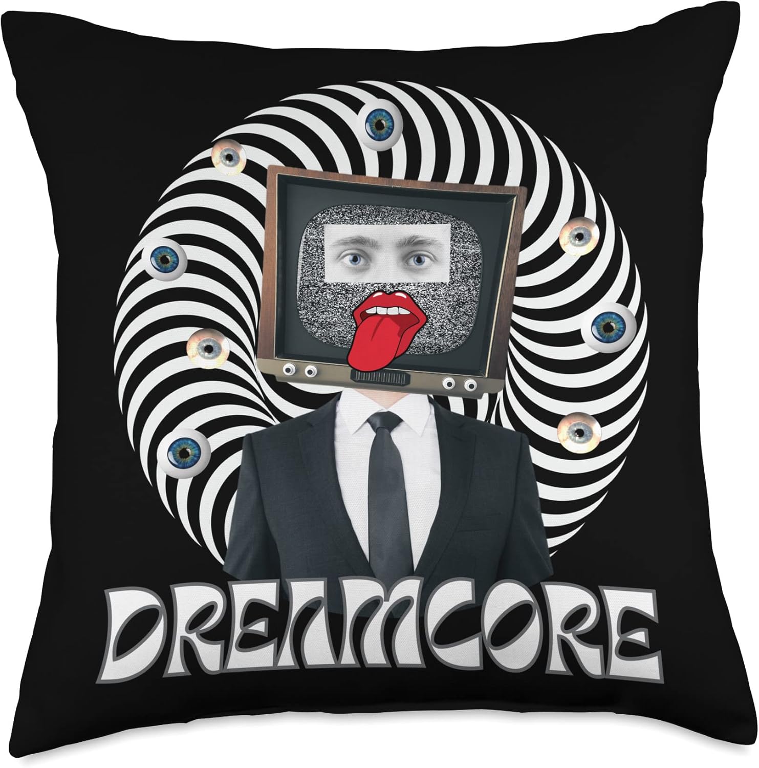 Amazon.com: Dreamcore Aesthetic TV Head Dreamcore Throw Pillow : Home ...