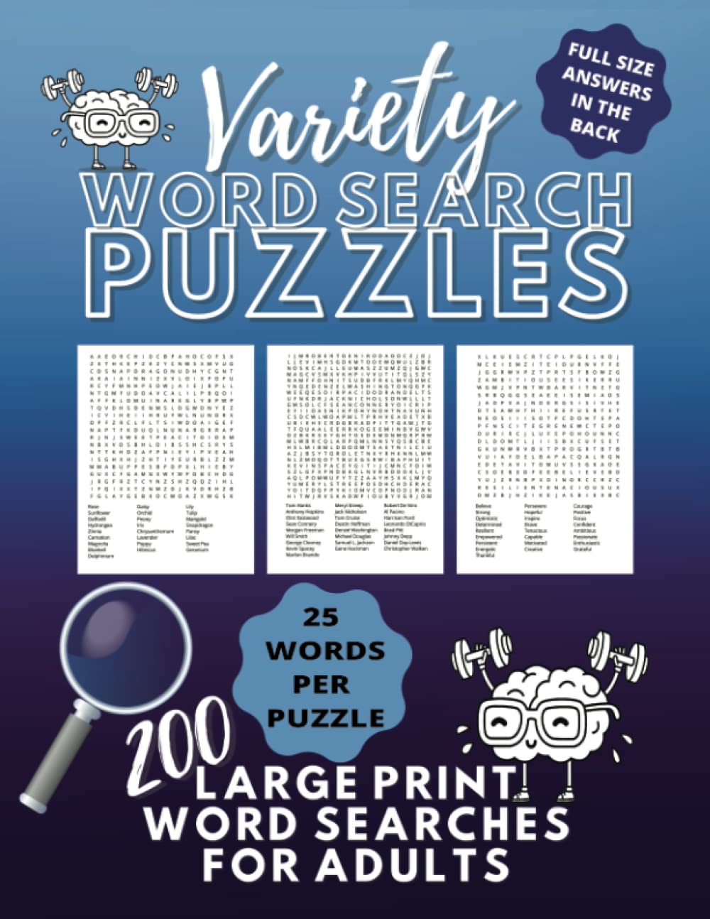 Variety Word Search Puzzles: Large Print Word Find Puzzle Book for ...