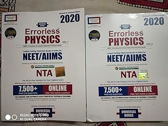 Buy "Errorless Physics NEET 2020 (Vol 1 & 2) - NTA & NCERT Based By Universal Self Scorer USS ...