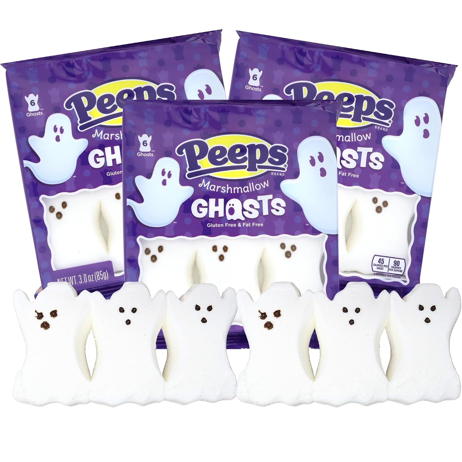 Amazon.com: Ghost Marshmallow Halloween Assortment, Trick or Treating ...