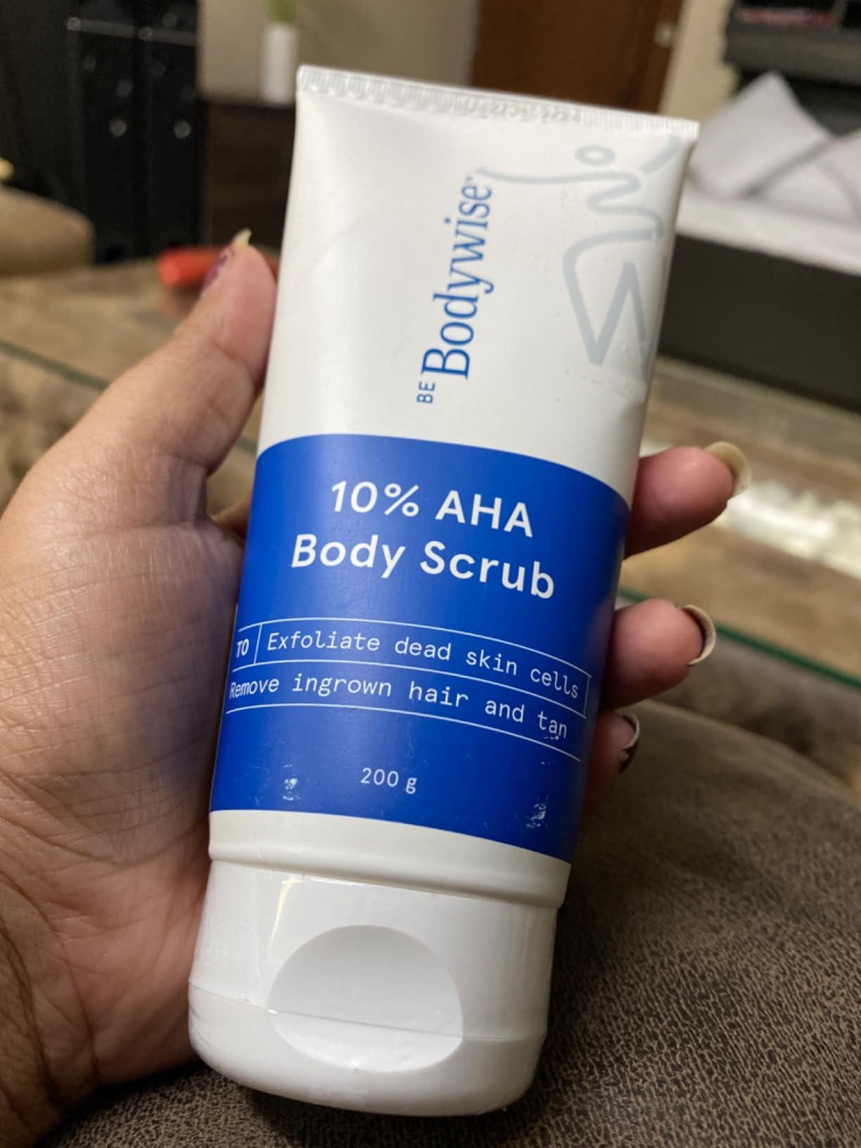 Buy Be Bodywise 10% Lactic AHA Exfoliating Body Scrub For Tan Removal ...
