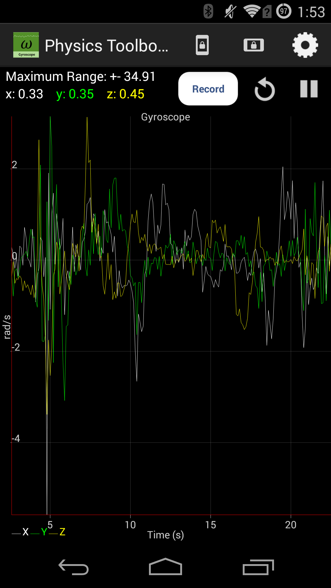 Physics Toolbox Gyroscope - App on Amazon Appstore
