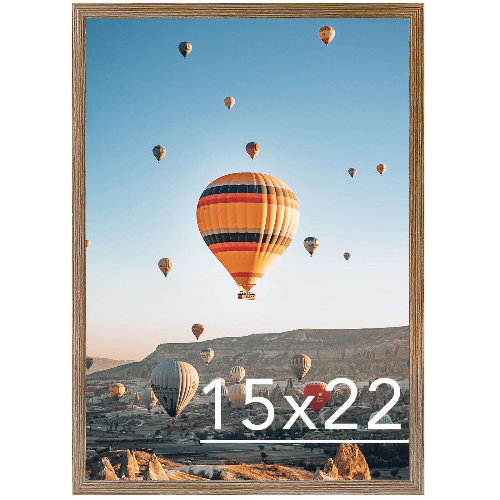 Amazon.com - JCJMY 15x22 Picture Frame Rustic Brown for Poster Photo ...