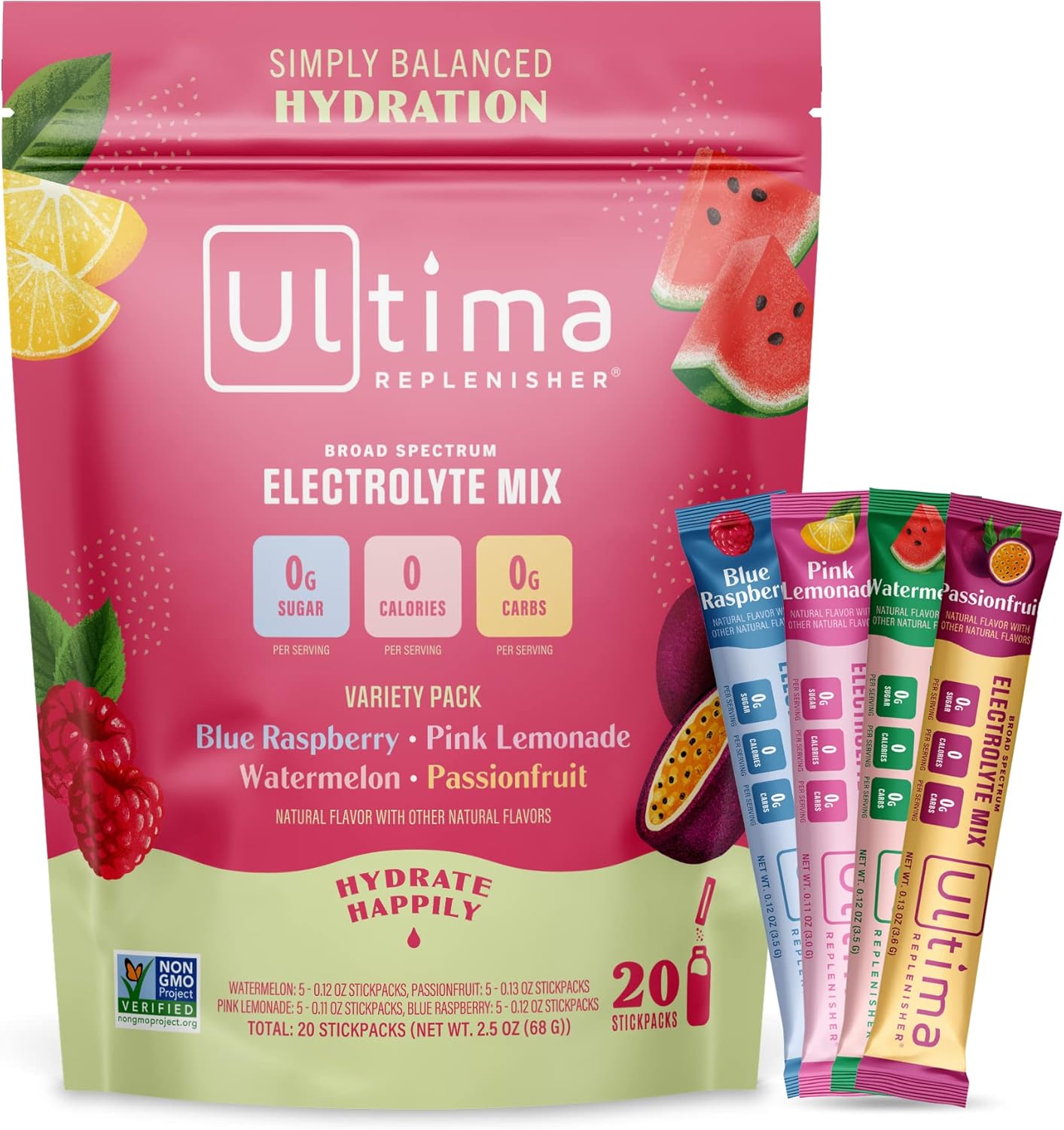 Amazon.com: Ultima Replenisher Electrolyte Hydration Powder, Tropical ...