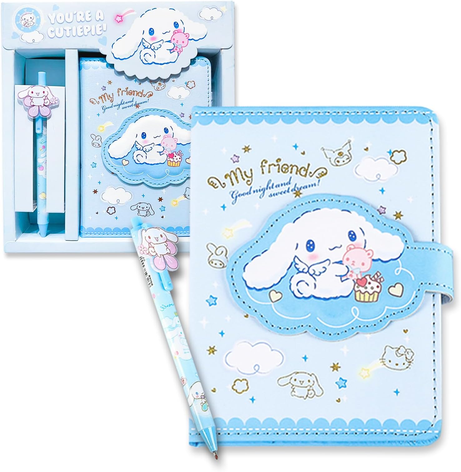 Amazon.com: Skater Unic Sanrio Book Drawing Set 2, Cinnamon Roll