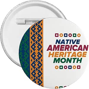 Amazon.com: Native American Heritage Month Indigenous Pride Pins Round ...