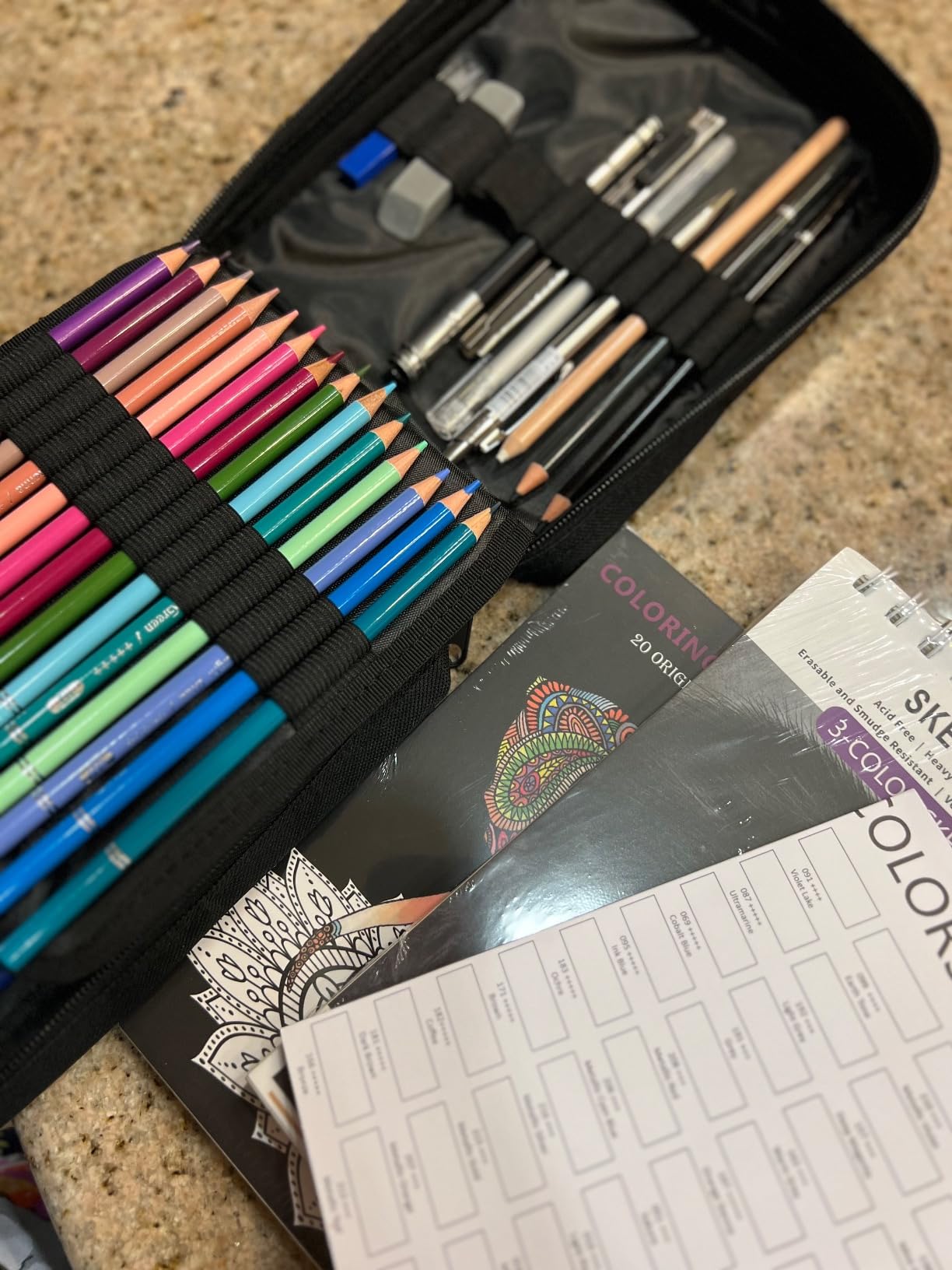 $5/mo - Finance HIFORNY 80 Colored Pencils Set for Adults Coloring – 72 ...
