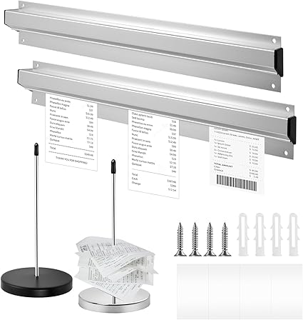 Amazon.com: Akamino 2 Pcs Sliver Aluminum Slide Check Rack and 2 Pcs ...