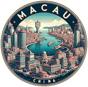 Amazon.com: Macau China Mementos Souvenir Die Cut Decorative Flat ...