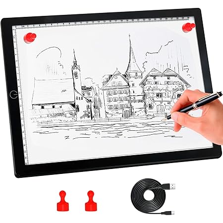 Amazon.com: HSK B4/A3s Artist tracing Light Box Copy Table,USB Power ...
