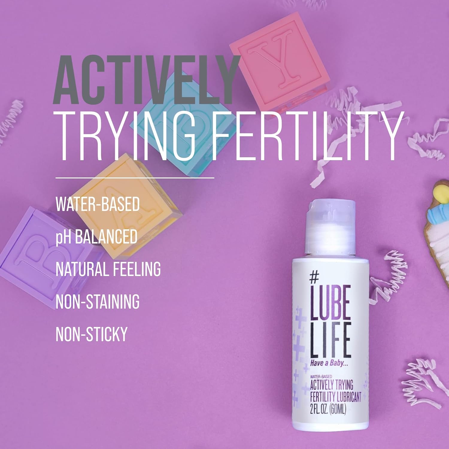Lube Life Lubricante de fertilidad a base de agua que prueba ...