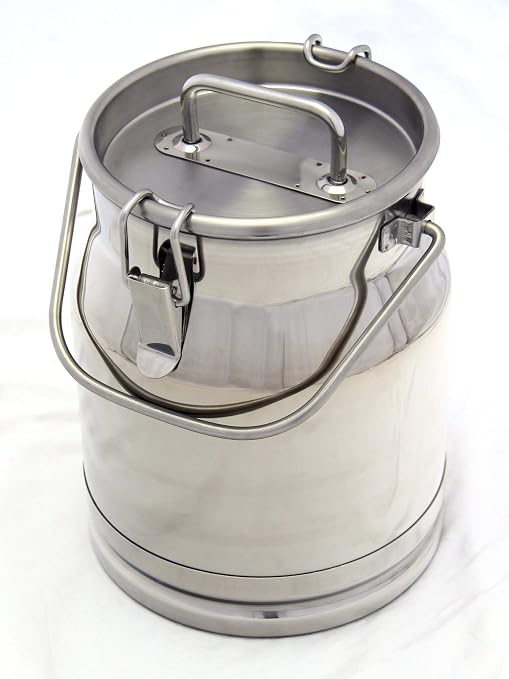 Amazon.com: Stainless Steel Milk Transport Cans with Strong, Sealed Lid ...
