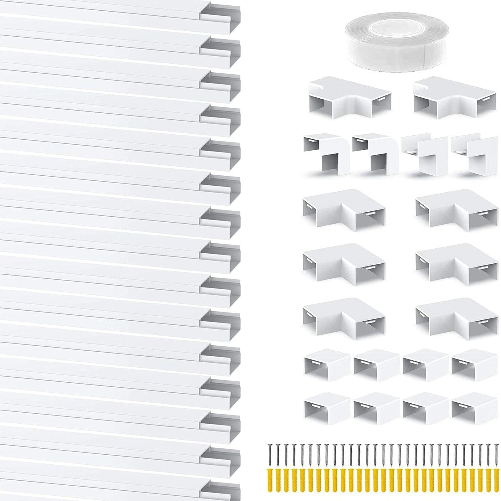 Self Adhesive Mini Trunking 25mm x 16mm 1mtr Cable Tidy: Amazon.co.uk ...
